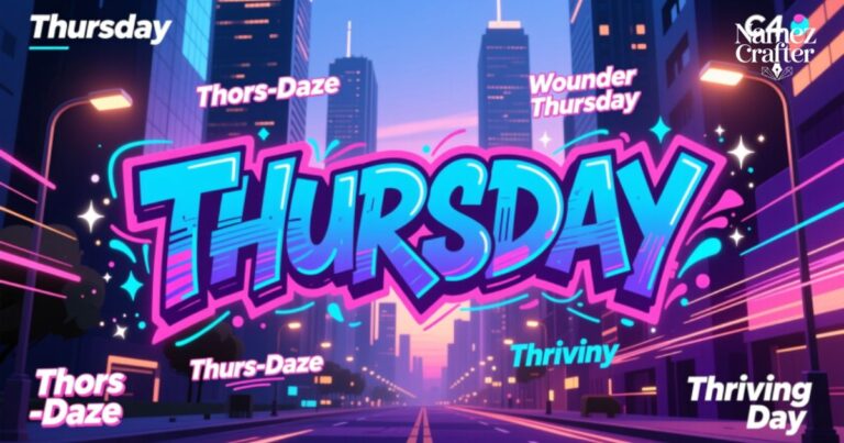 950 Hilarious Funny Names for the Days of the Week Ideas