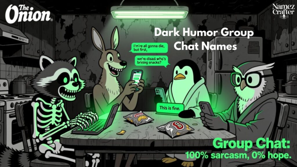 667 Dark Humor Group Chat Names